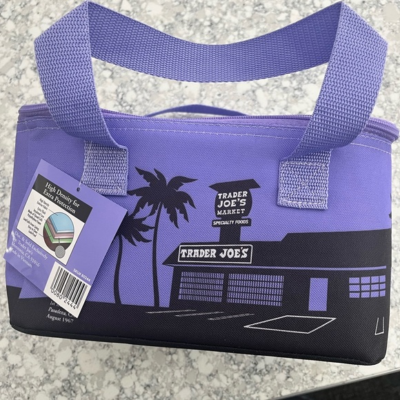 Trader Joe’s | Kitchen | Nwt 225 New Purple Trader Joes Mini Lunch Bag ...
